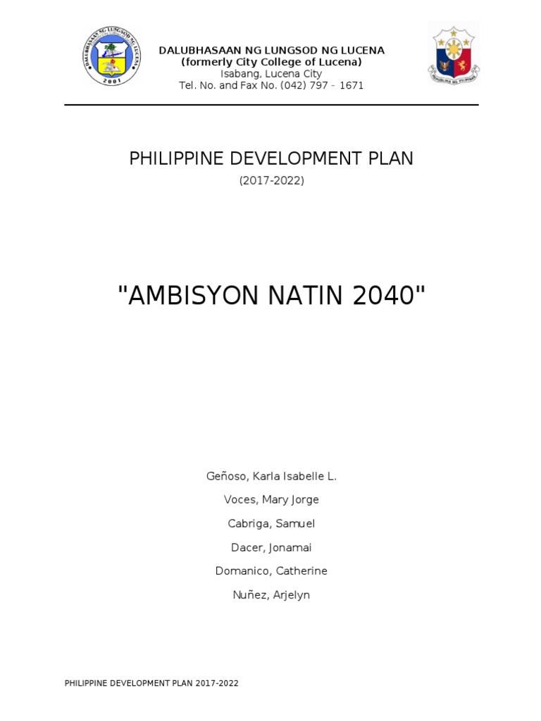 Philippine Development Plan | PDF | Economic Growth | Economic Inequality