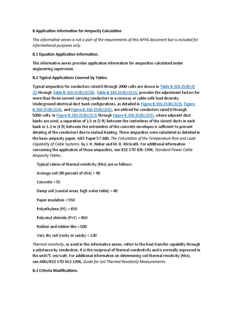 Guidelines for Calculating Ampacities of Conductors Installed in ...