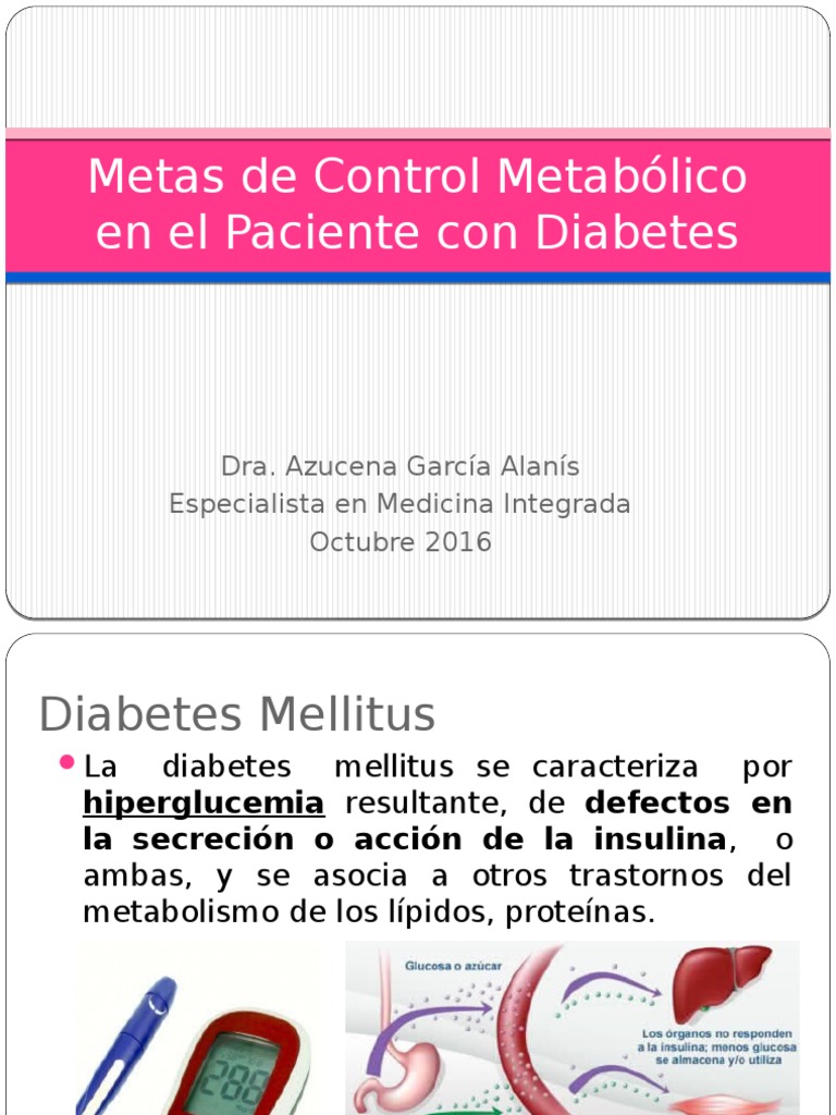Metas de Control Metabólico en Diabetes | PDF | Diabetes | Obesidad