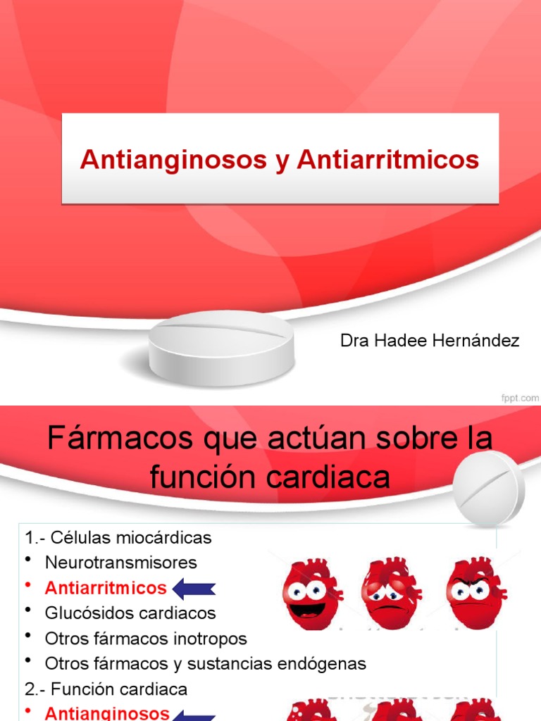 Antianginosos, Antiarritmicos y Anticoagulantes | PDF | Drogas ...