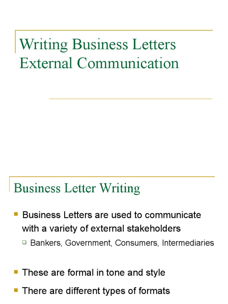 Business Letter Writing Essentials | PDF | News | Customer