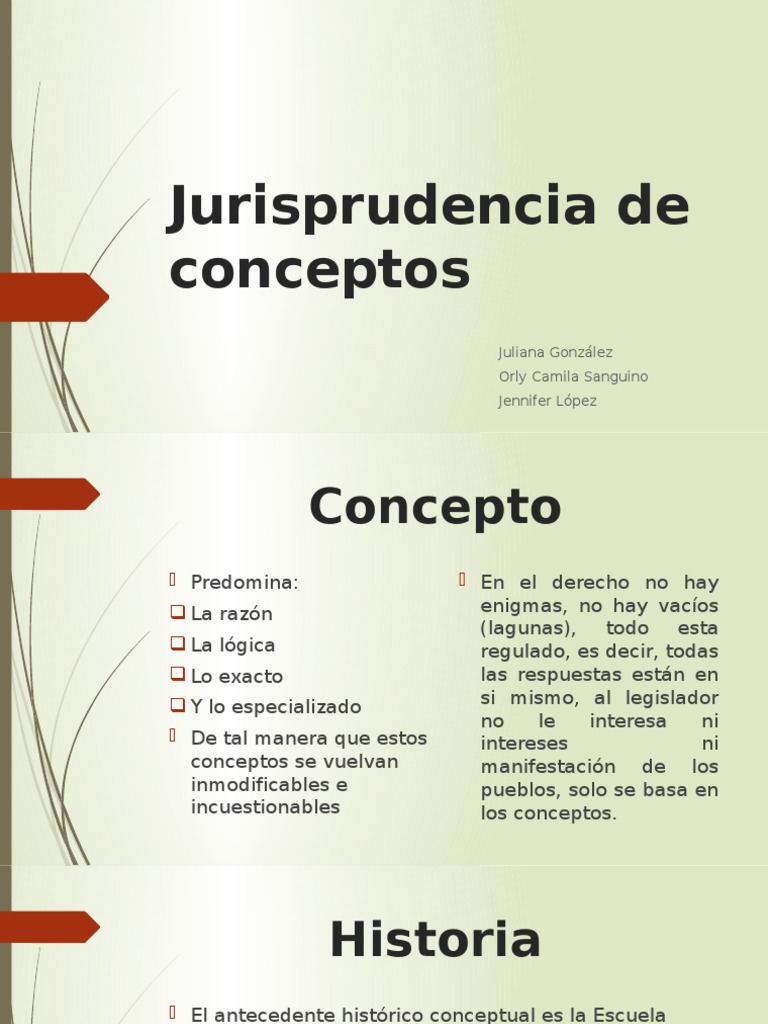 Jurisprudencia De Conceptos Pdf Institución Gobierno