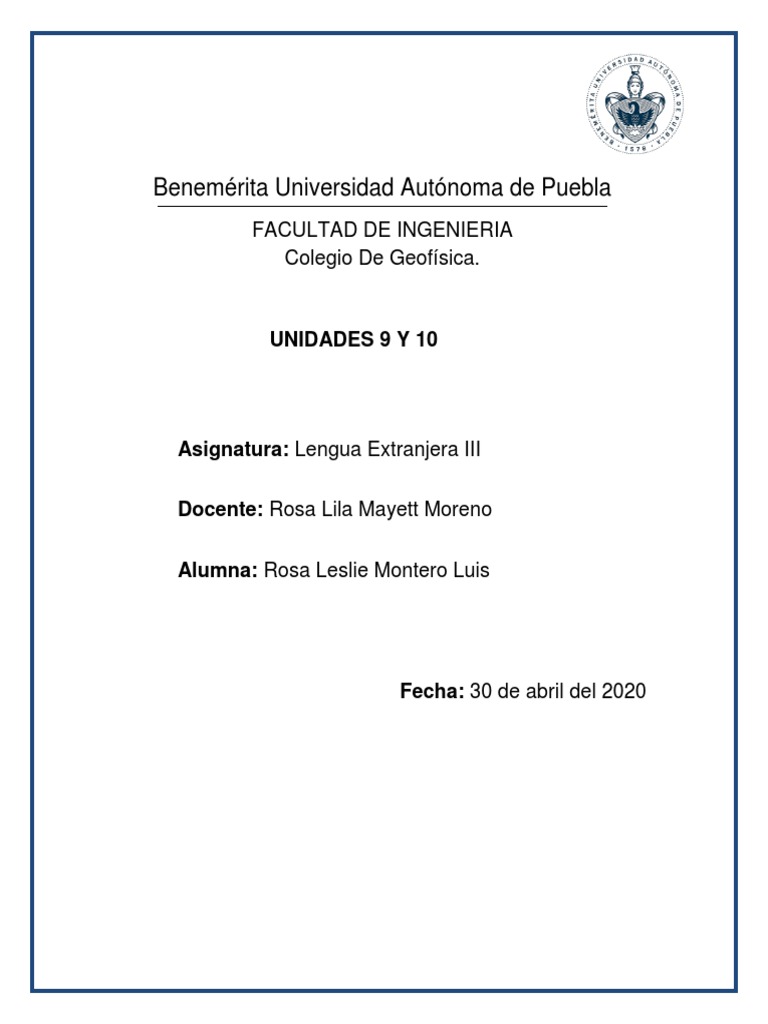 Unidad9y10 PDF | PDF | Estudios de idiomas extranjeros