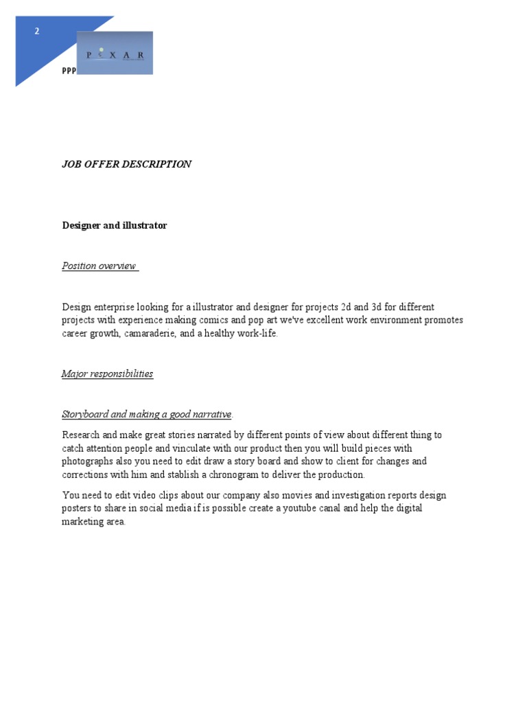 Job Offer Description | PDF