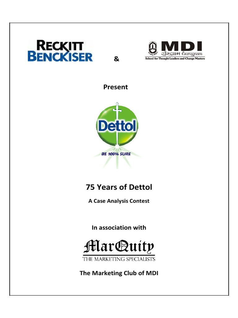 Dettol Case Study PDF | PDF | Brand | Pricing