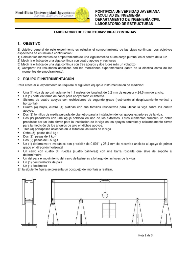 Vigas Continuas | PDF | Ligero | Medición
