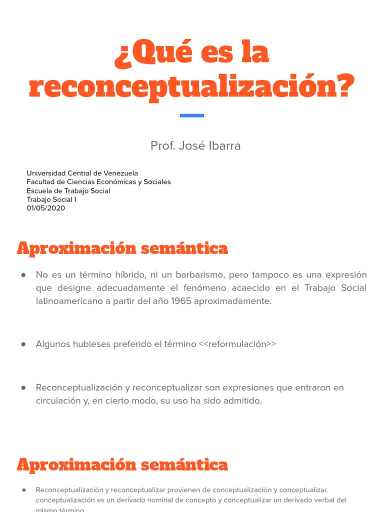 ¿Qué Es La Reconceptualización | PDF | Trabajo Social | Ideologías
