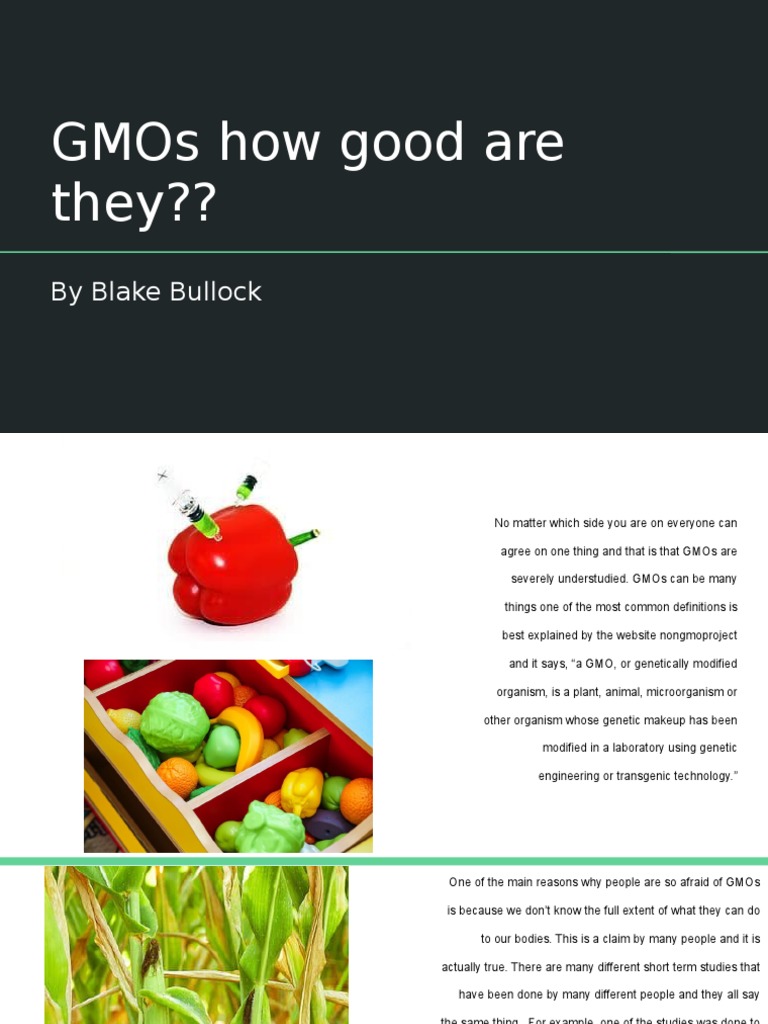 Gmos How Good Are They | PDF | Genetically Modified Organism | Pesticide