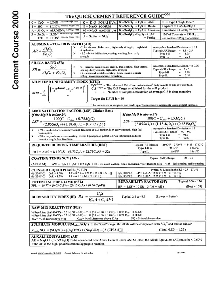 Cement Reference Guide PDF | PDF