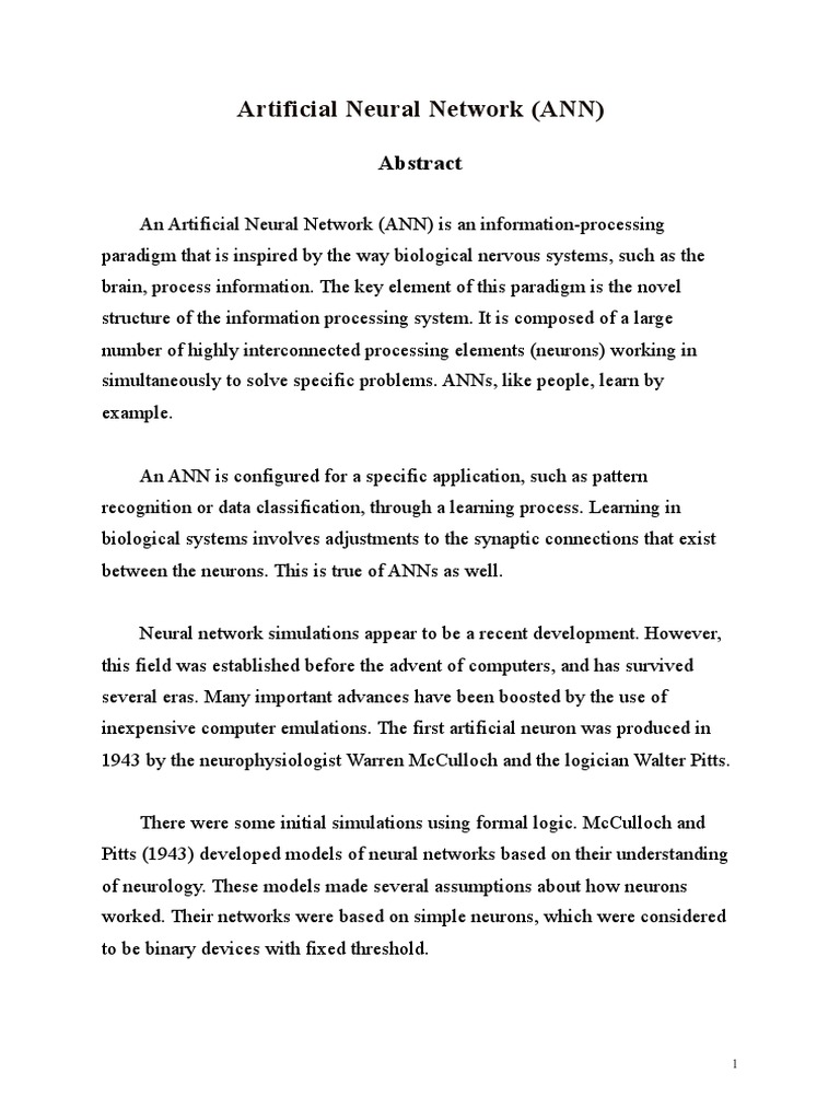 Technical Seminar | PDF | Artificial Neural Network | Systems Science