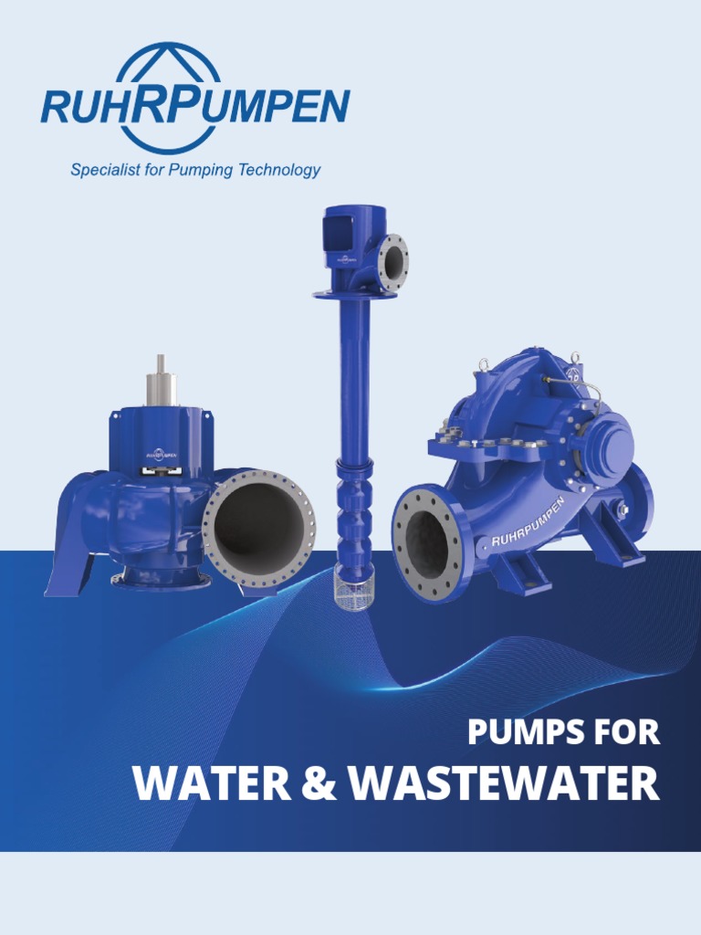 Ruhrpumpen Pumps For Water and Wastewater | PDF | Pump | Water Resources