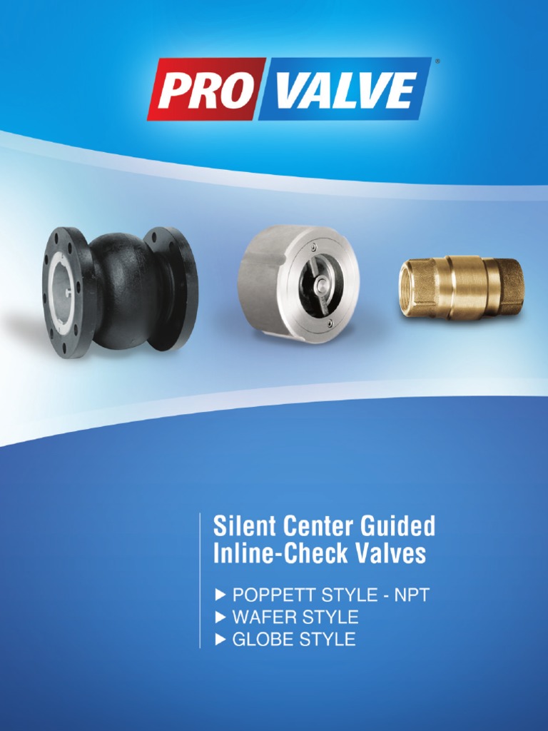 Inline Check Valves-Ind. | PDF | Stainless Steel | Valve