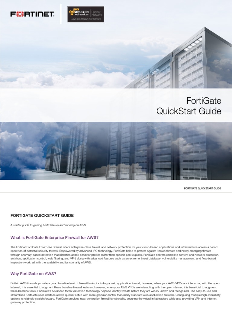 QSG FortiGate QuickStart Guide | PDF | Computers