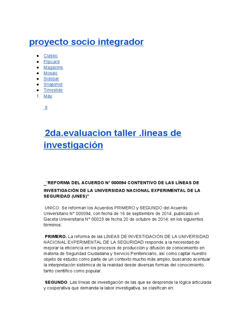 Proyecto Socio Integrador | PDF | Política