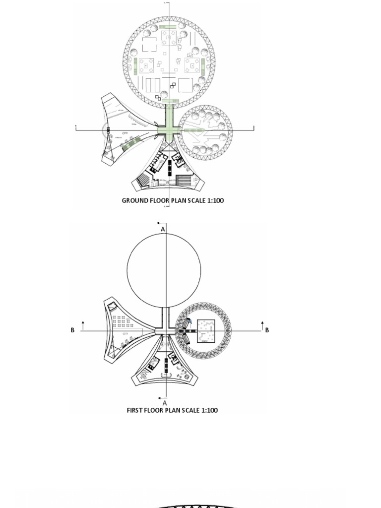Ground Floor Plan Scale 1:100 | PDF