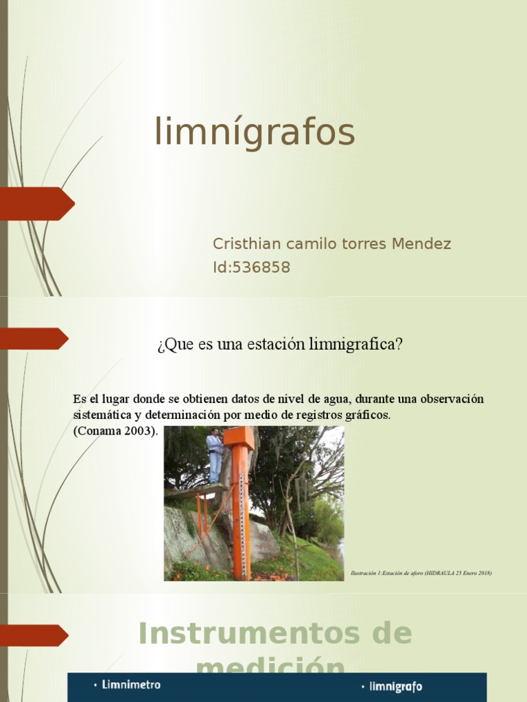 Limnígrafos y limnímetros en hidrología | PDF
