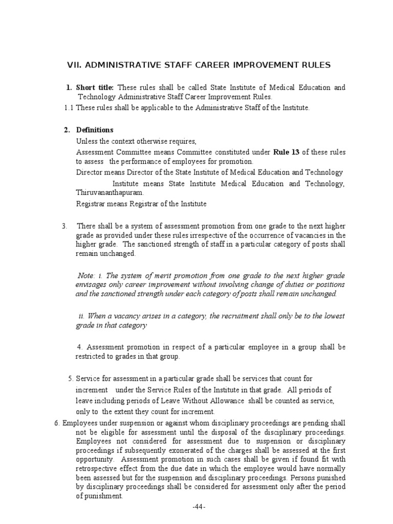 Admin - Assessment Rules | PDF | Justice | Crime & Violence