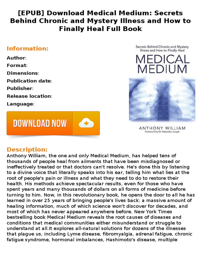 (EPUB) Download Medical Medium: Secrets Behind Chronic and Mystery ...
