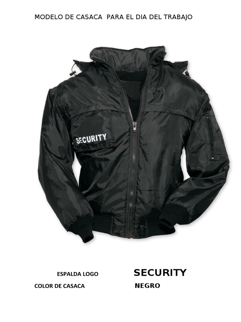 Modelo de Casaca Security | PDF
