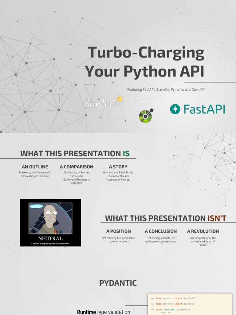 Tech Talk Fastapi | PDF | Application Programming Interface | Hypertext Transfer Protocol