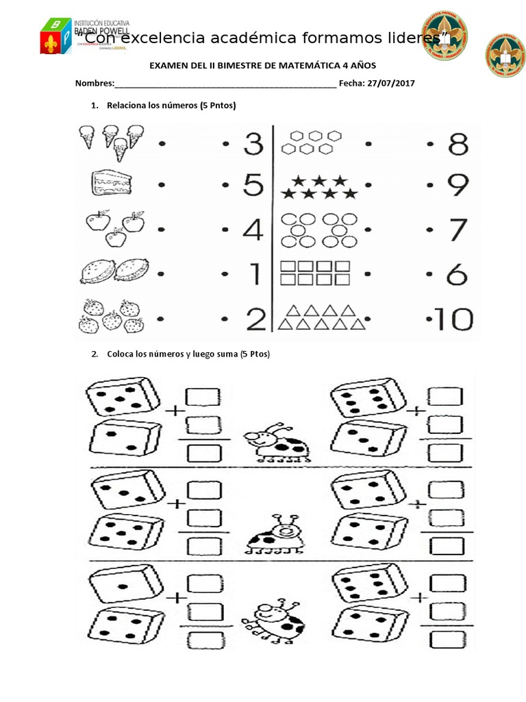 Evaluacion Mate II BIMESTRE | PDF