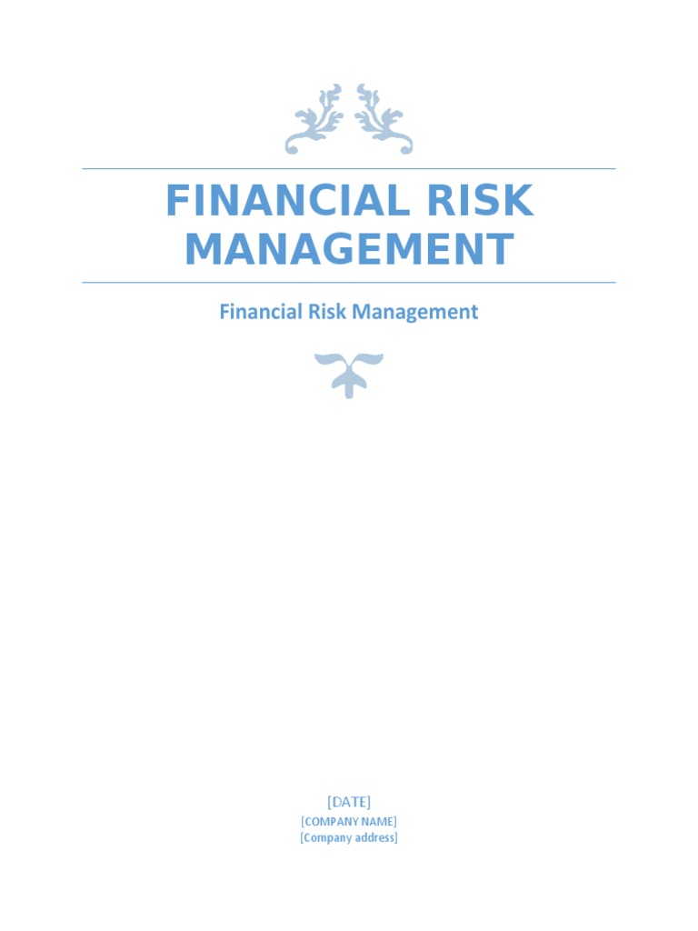 Financial Risk Management | PDF | Non Bank Financial Institution | Banks