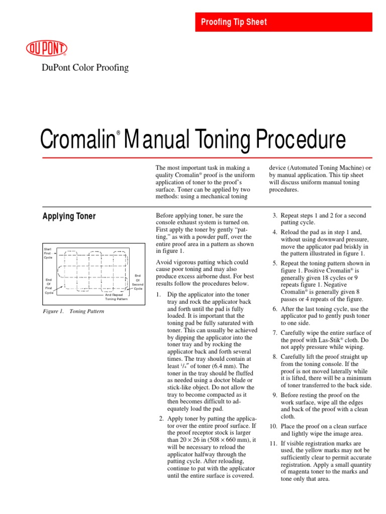 Cromalin Manual Toning Procedure | PDF | Nature