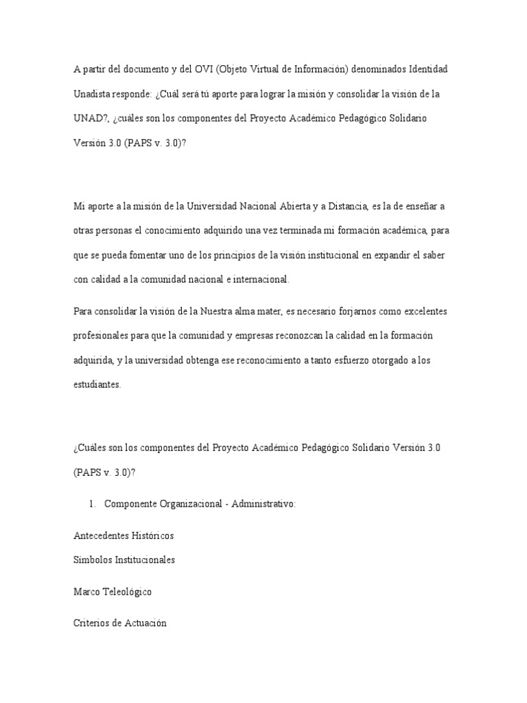Documento y Del OVI | PDF | Liderazgo | Plan de estudios
