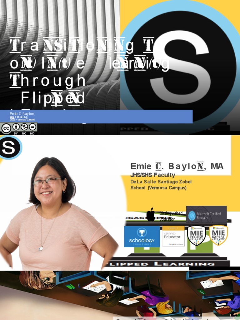 Ra Iioig O O Li E Learig Hrough Flipped Learig: Emie C. Aylon, Ma | PDF | Pedagogy | Semiotics