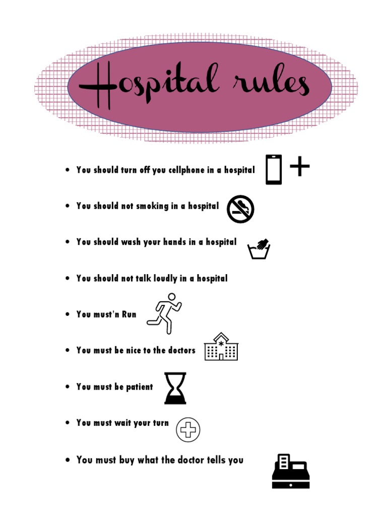 Essential Hospital Rules for Patients | PDF | Self-Improvement | Wellness