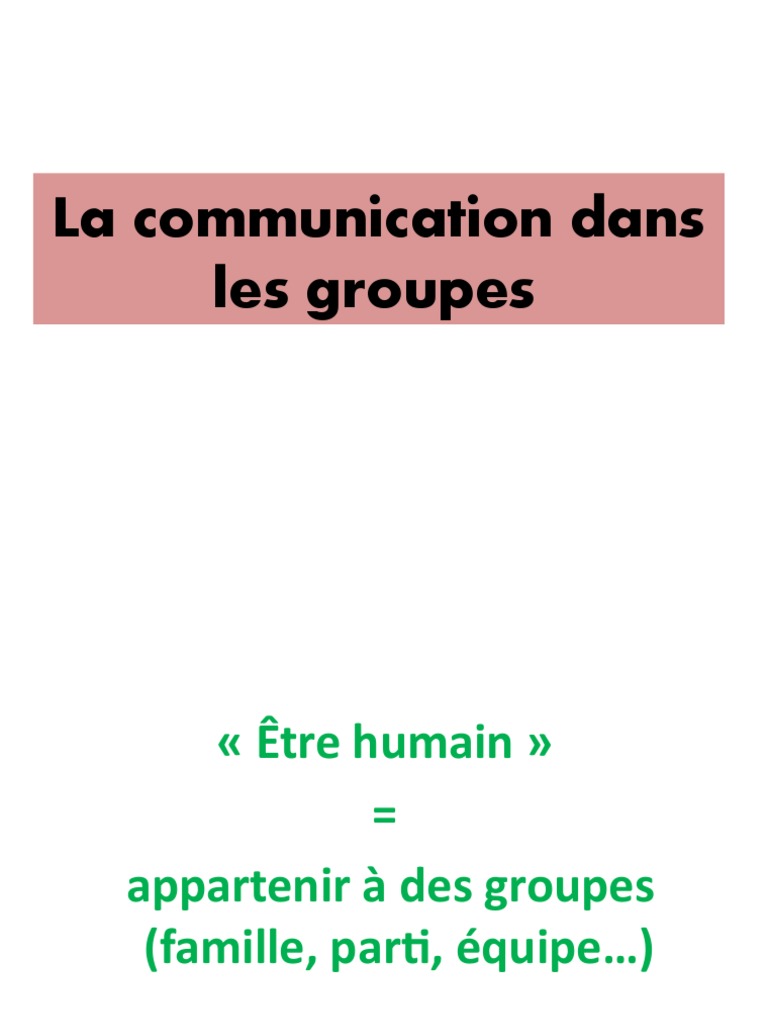 Techniques de communication de groupe | PDF | Méthode du consensus | la ...