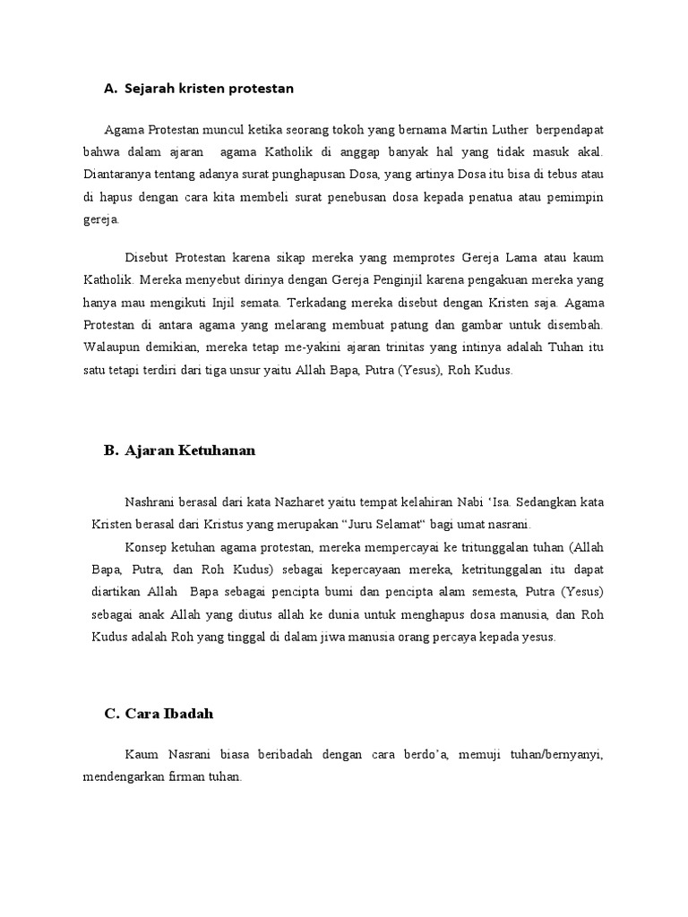 Sejarah Kristen Protestan | PDF