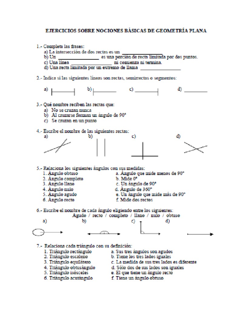 Taller De Geometria Pdf Triángulo Trigonometría