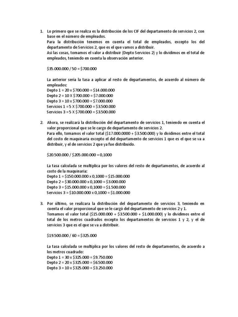 Explicacion Ejercicio 1 Departamentalizacion | PDF
