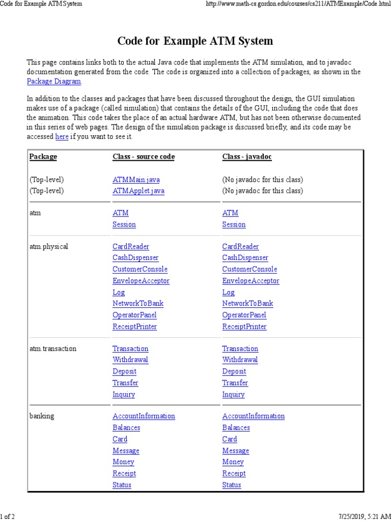 ATM Machine 5 | Download Free PDF | Automated Teller Machine | Java (Programming Language)