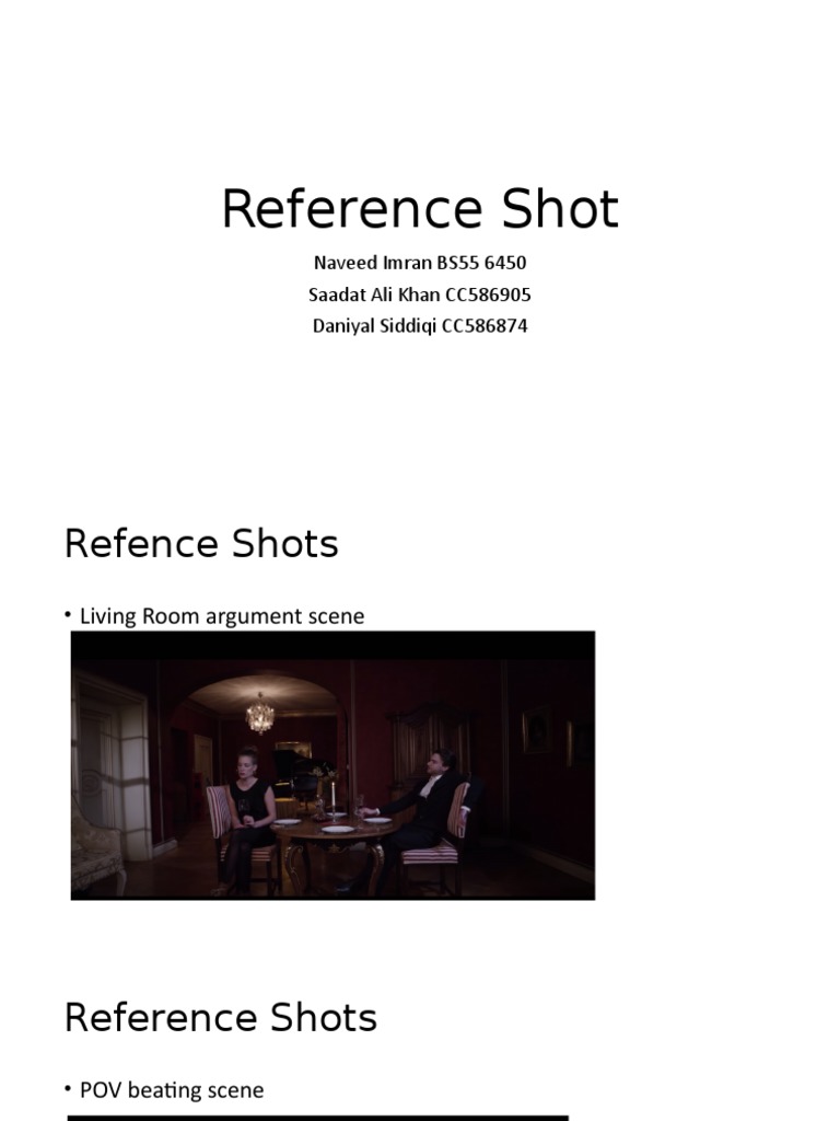 Crime Scene Reference Shots | PDF