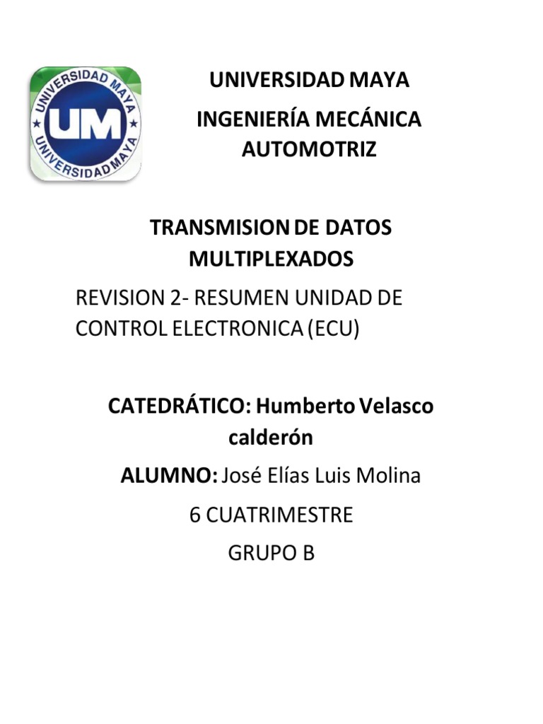 Componentes y Memorias de la ECU Automotriz | PDF | Informática ...
