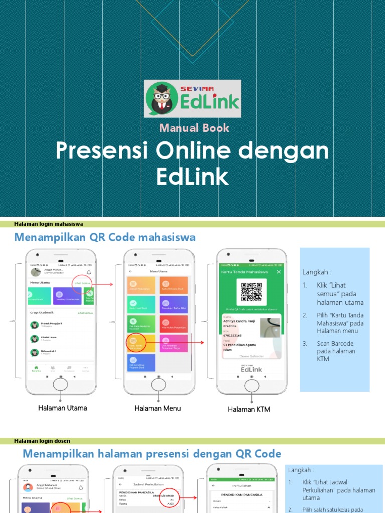 (Mobile) Presensi Online Dengan EdLink PDF | PDF