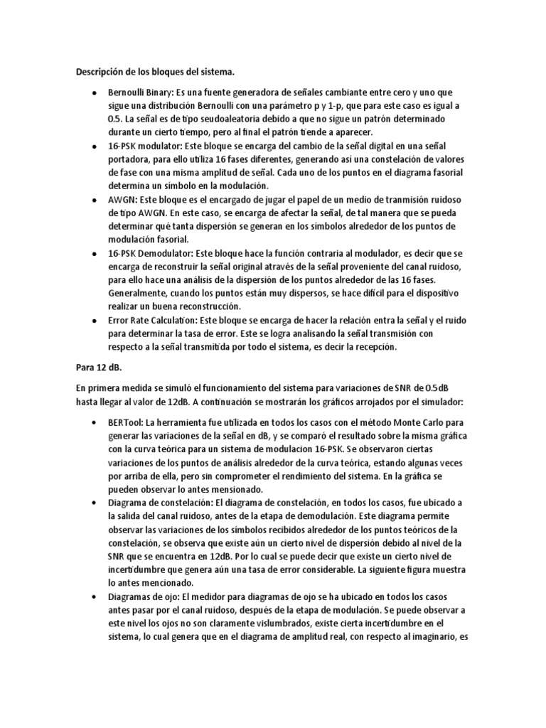 16 PSK | PDF | Decibel | Modulación