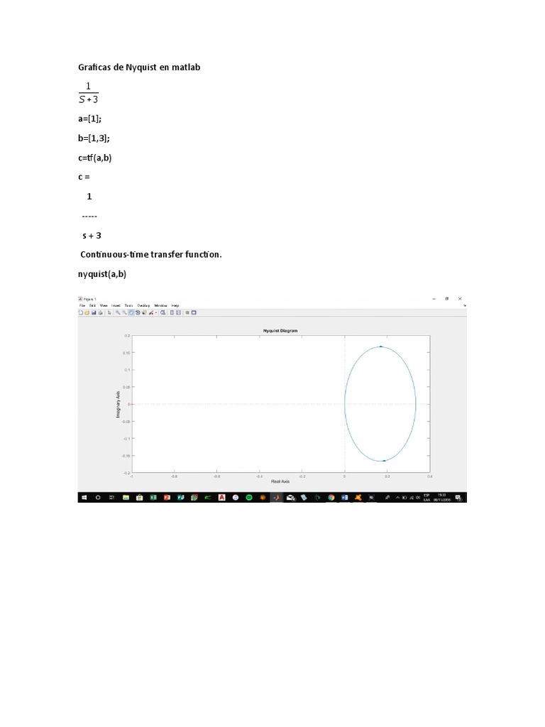 Graficas de Nyquist en Matlab | PDF