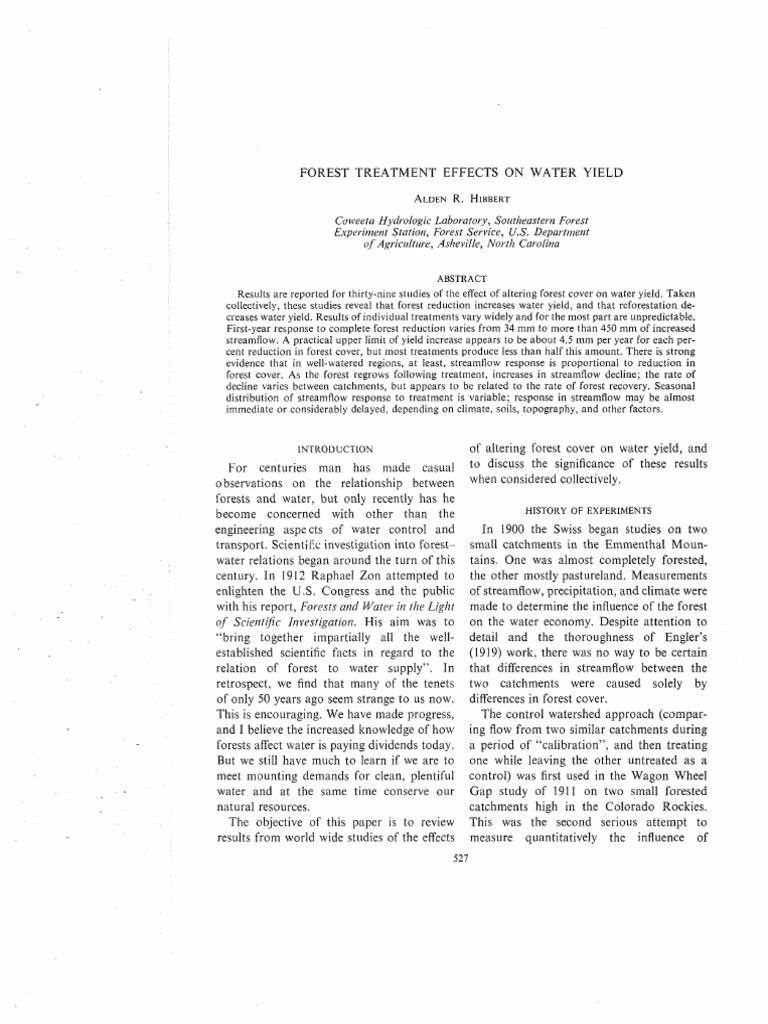 Coweeta Hydrologic Laboratory, Southeastern Forest Experiment Station ...