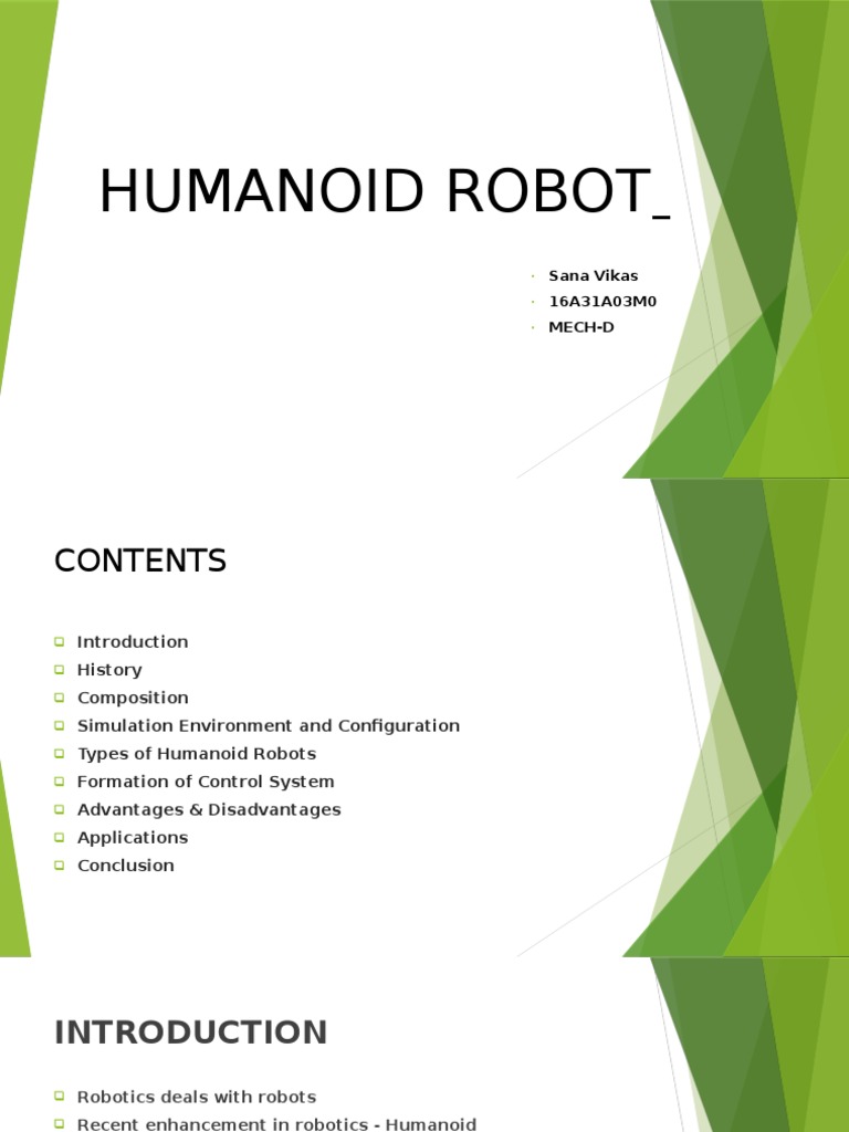 Humanoid Robot | PDF | Robotics | Robot