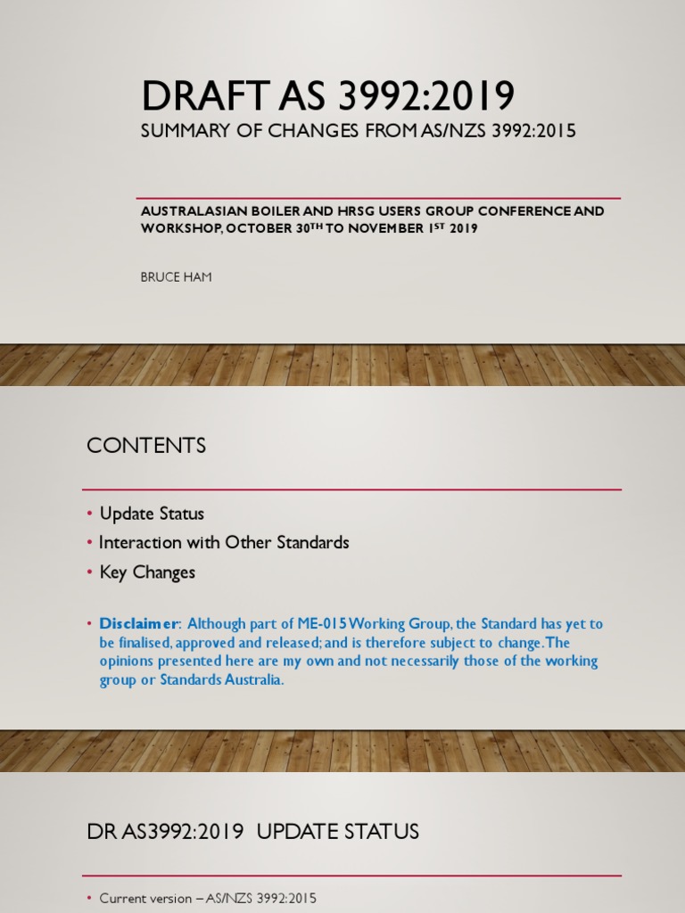 DRAFT AS 3992:2019: Summary of Changes From As/Nzs 3992:2015 | PDF ...