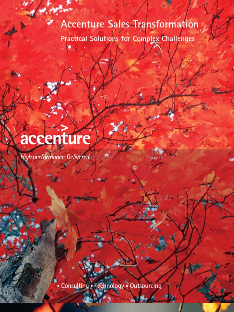 Accenture Sales Transformation | PDF | Sales | Strategic Management