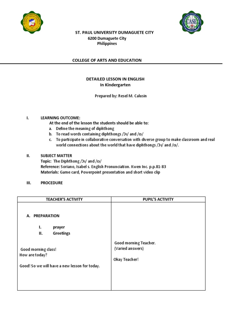 Detailed Lesson Plan IN Grade 3 | PDF | Semiotics | Cognition