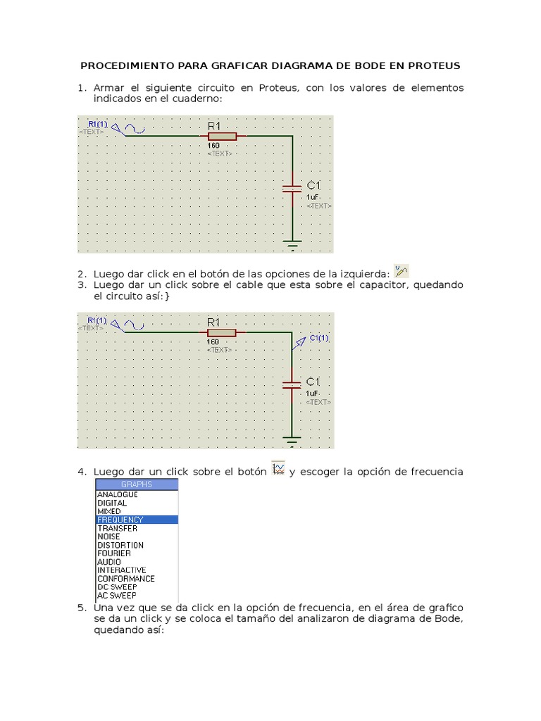 Diagrama de Bode en Proteus PDF | PDF | Science | Electrónica
