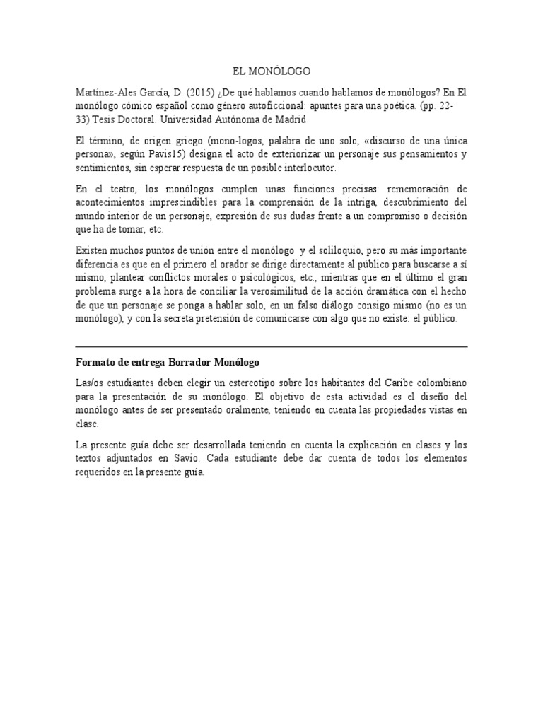 Diseño de Monólogos para Presentación | PDF | Monólogo | Science