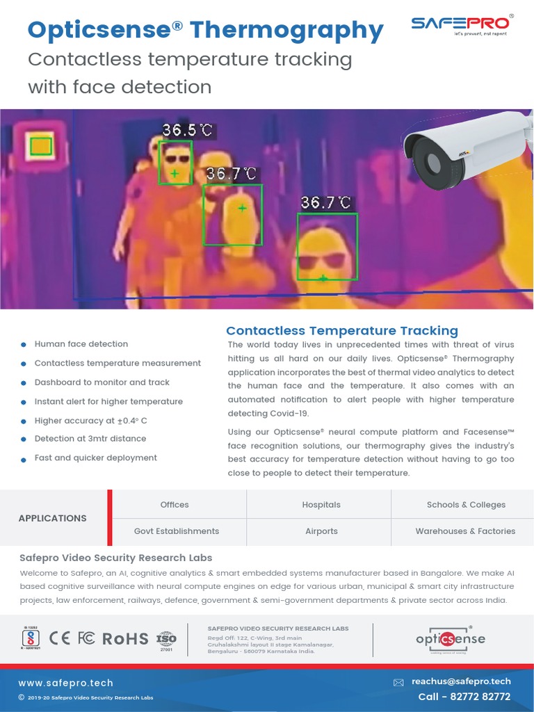 Safepro Opticsense Thermography Datasheet | PDF | Thermography ...