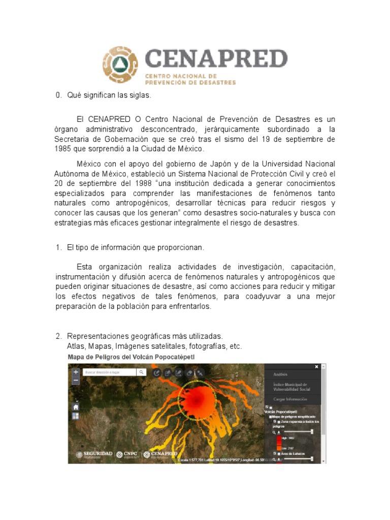 CENAPRED | PDF | Desastres y Accidentes | Business