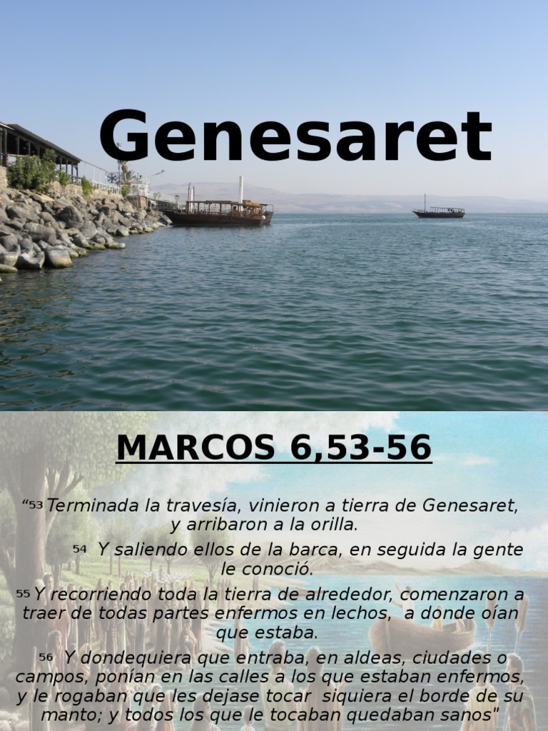TEMA 1 Genesaret | PDF | Cristo (título) | Jesús